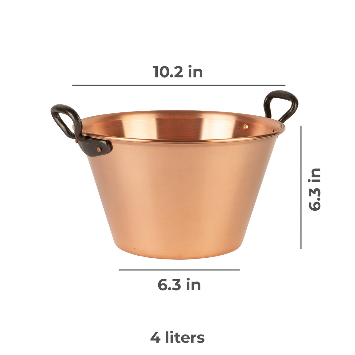 Copper Jam Pot, 4 Liters – The Food Nanny